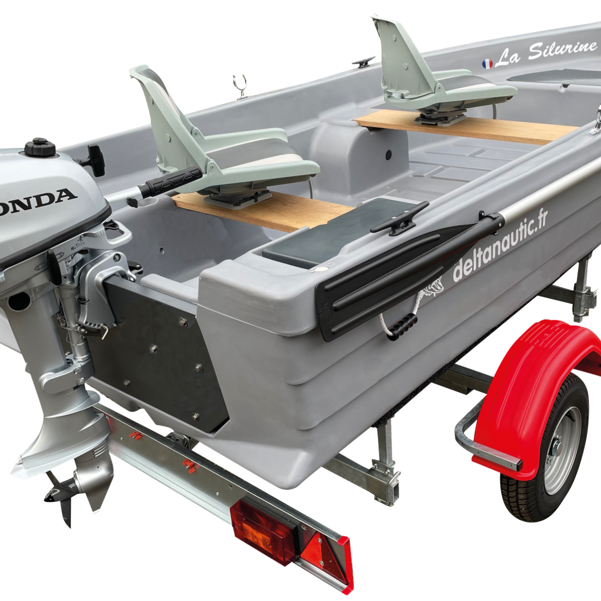 Pack barque Silurine Sport avec hors bord Honda ; Delta Nautic